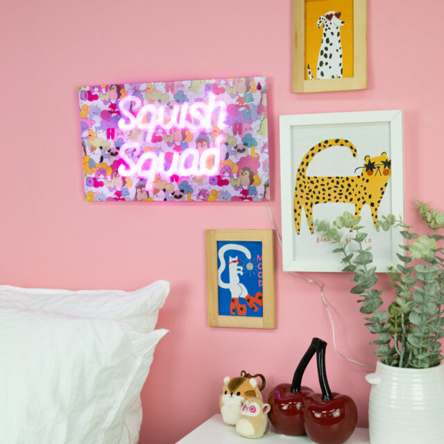 "Squishmallows Squish Squad Neon Wall Light 21.5"" LED Sign" by Wayfair ...