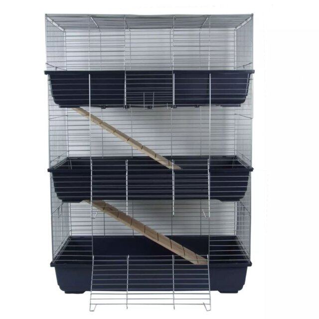 @Pet 3-Layer Rabbit Cage Blue 80 x 44 x 120cm by Wayfair | ufurnish.com