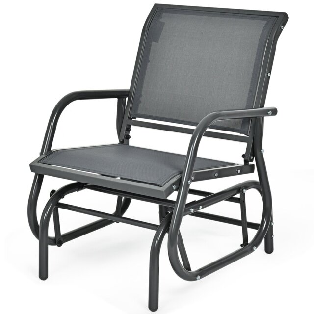 Outdoor Beata Rocking Metal Chair by Wayfair | ufurnish.com