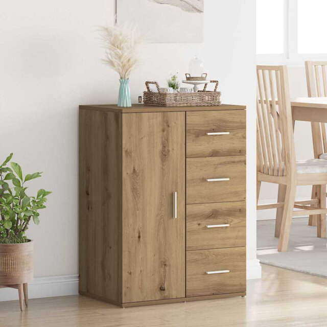 Sideboard Artisan Oak 59 X 39 X 80 Cm Engineered Wood by Wayfair ...