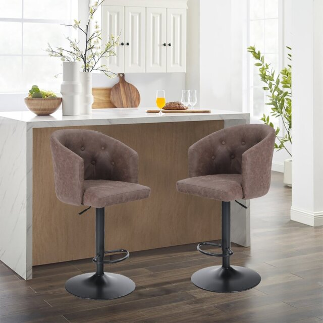 Duff Height Adjustable Swivel Bar Stool by Wayfair | ufurnish.com