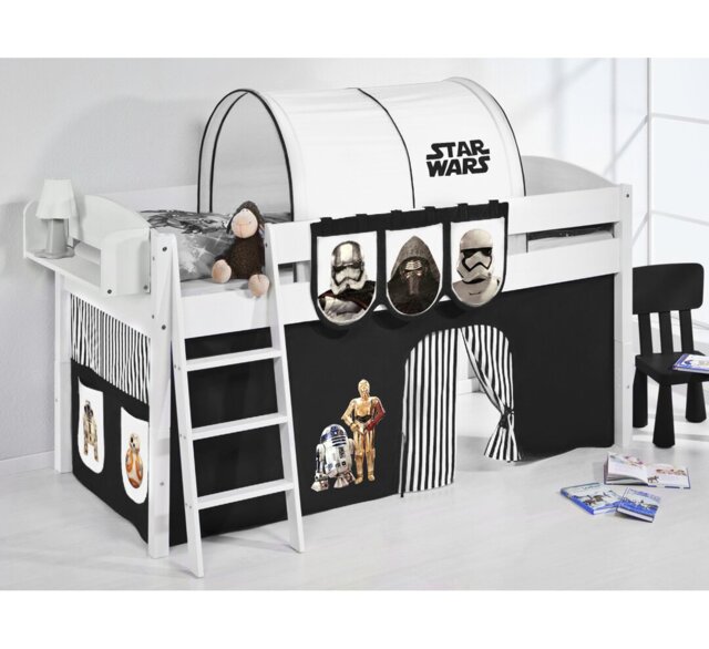 Ida European Single Mid Sleeper Bed with Curtain by Wayfair | ufurnish.com