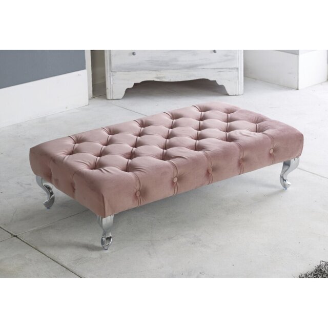 Fallon 97Cm Wide Velvet Tufted Rectangle Footstool Ottoman by Wayfair ...