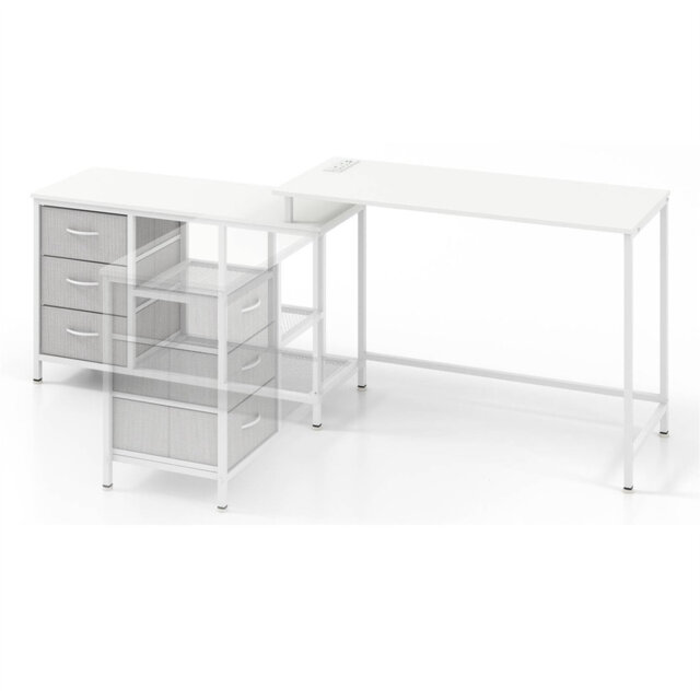 Blunk 10Cm W L-Shaped Computer Desk by Wayfair | ufurnish.com