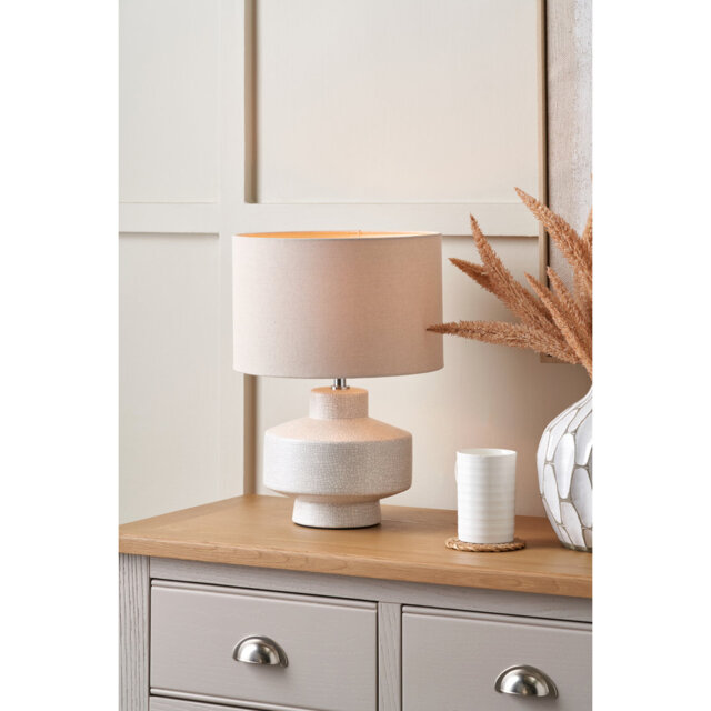 Elure Cinnamon Crackle Effect Table Lamp by Wayfair | ufurnish.com