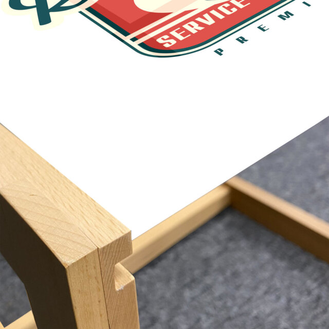 Auto Mechanic Coffee Table, Retro Service Premium Club Lettering With ...