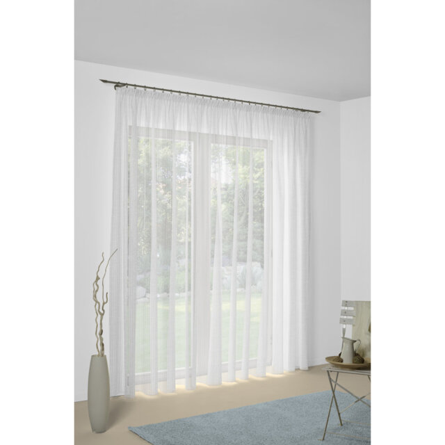 Horley Pencil Pleat Semi Sheer Curtain by Wayfair | ufurnish.com