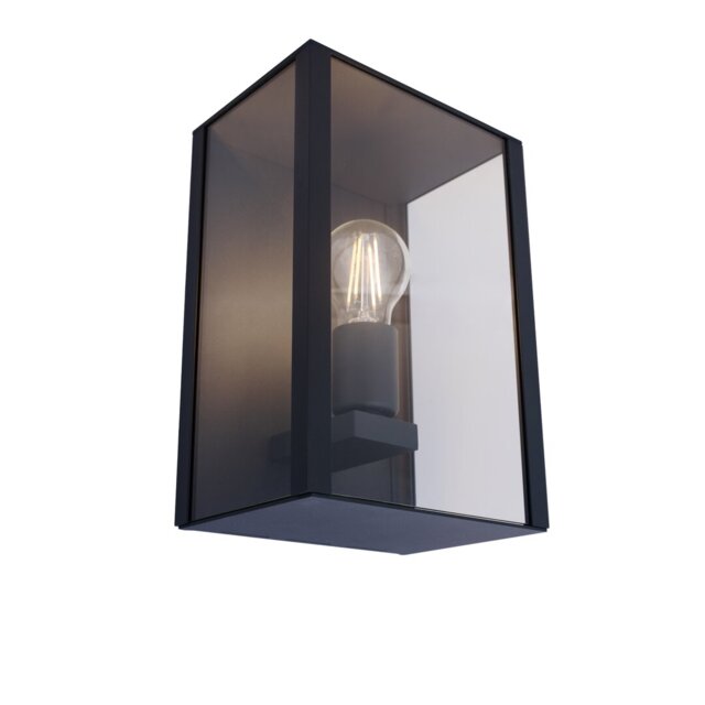Outdoor Wall Light With Clear Glass (Graphite) IP54 Rated Exterior Box ...