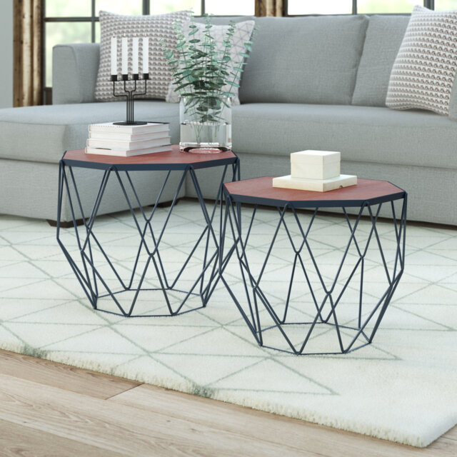 Alcantara 2-Piece Nest of Tables by Wayfair | ufurnish.com