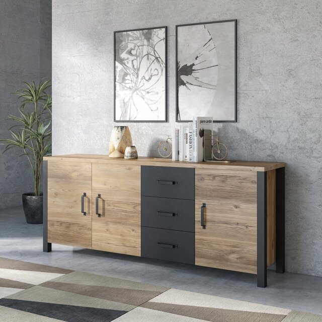 Monango 192 Cm Wide 3 Drawer Sideboard by Wayfair | ufurnish.com