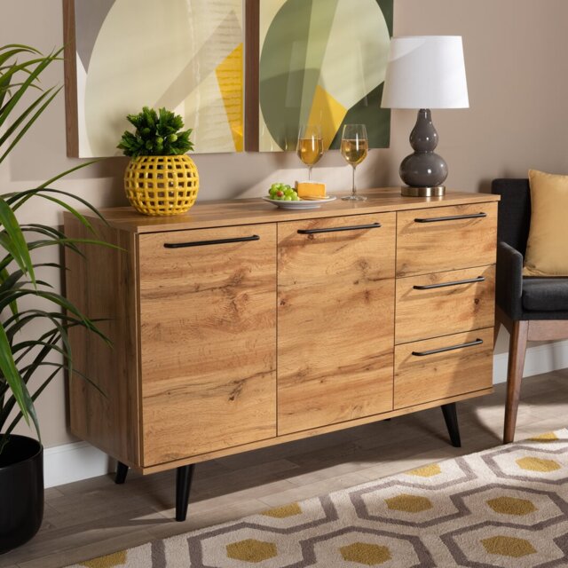 Alphonsus 120Cm Wide 3 Drawer Sideboard by Wayfair | ufurnish.com