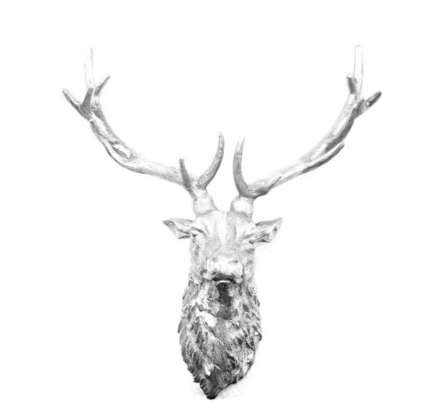 Ruffle Aluminium Stag Head Wall Décor by Wayfair | ufurnish.com