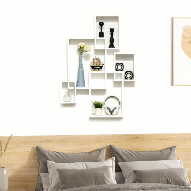 Kliebert 89.5cm H x 65cm W Solid Wood Floating Bookcase by Wayfair ...