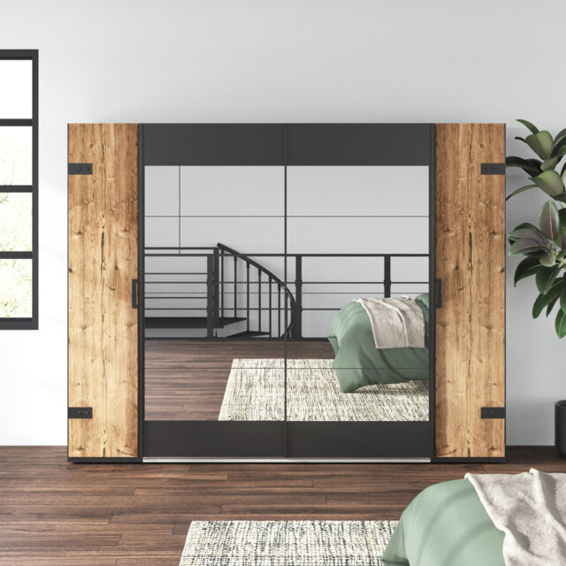 Norris 2 Door Sliding Wardrobe by Wayfair | ufurnish.com