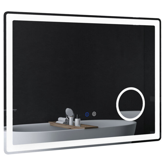 Finnmark Metal Framed Wall Mounted Mirror in White by Wayfair ...