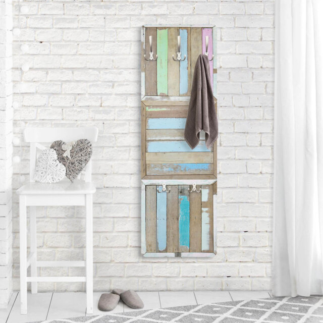 Rustic Timber Vintage Wall Mounted Coat Rack by Wayfair | ufurnish.com