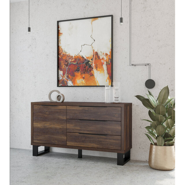 Nghiem Sideboard 145 Cm Wide 3 Drawer by Wayfair | ufurnish.com