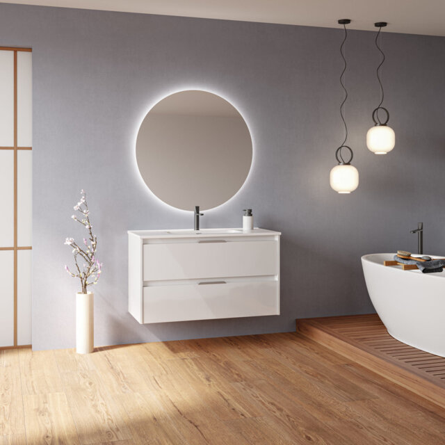 Suki 1000mm Wall Hung Single Bathroom Vanity Unit by Wayfair | ufurnish.com