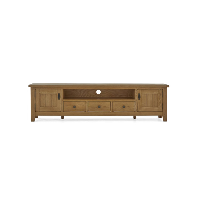 Burcombe Oak 210cm Extra Large TV Unit by Wayfair | ufurnish.com
