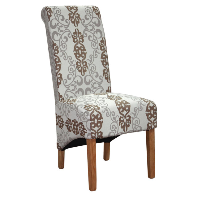 Muirend Solid Oak Upholstered Dining Chair by Wayfair | ufurnish.com