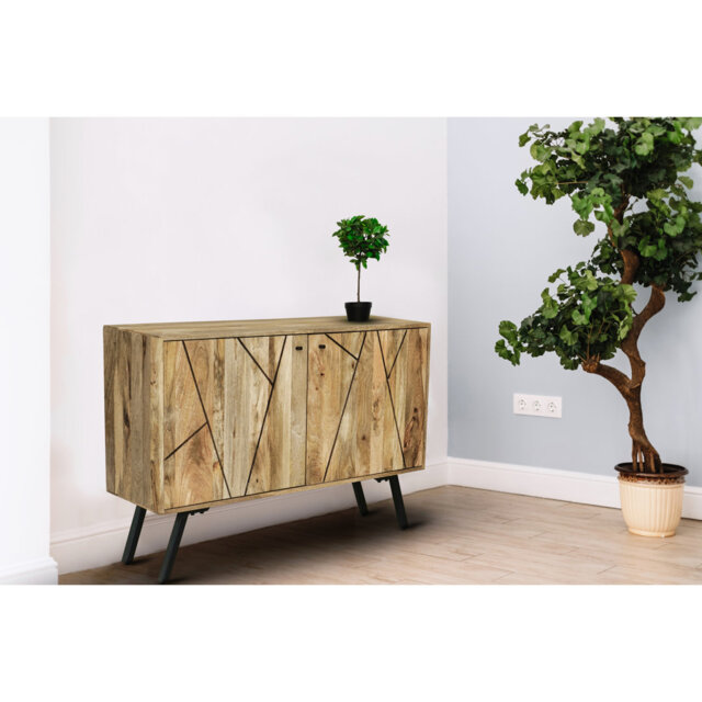 Saul 110cm 2 Door Sideboard - Mango Wood by Wayfair | ufurnish.com