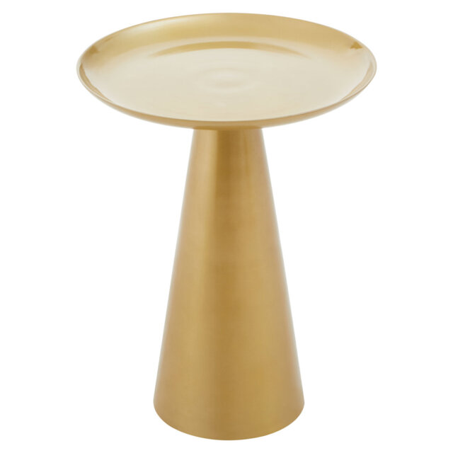 Gold Finish Round Side Table by Wayfair | ufurnish.com
