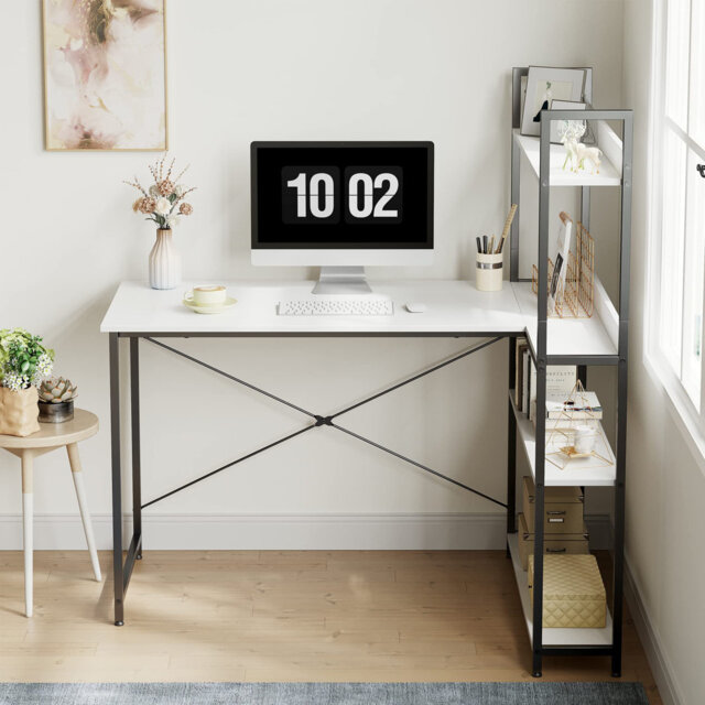 Ainsleigh 139.95Cm W L-Shaped Computer Desk by Wayfair | ufurnish.com