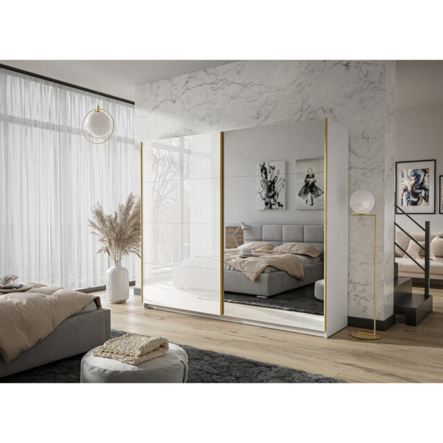 Akshath 2 Door Sliding Wardrobe by Wayfair | ufurnish.com