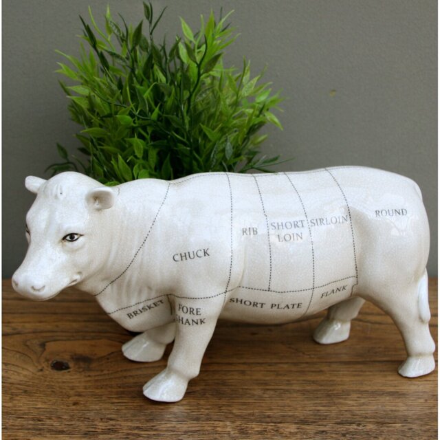 Gunnora Butchers Beef Cut Cow Figurine by Wayfair | uFurnish.com