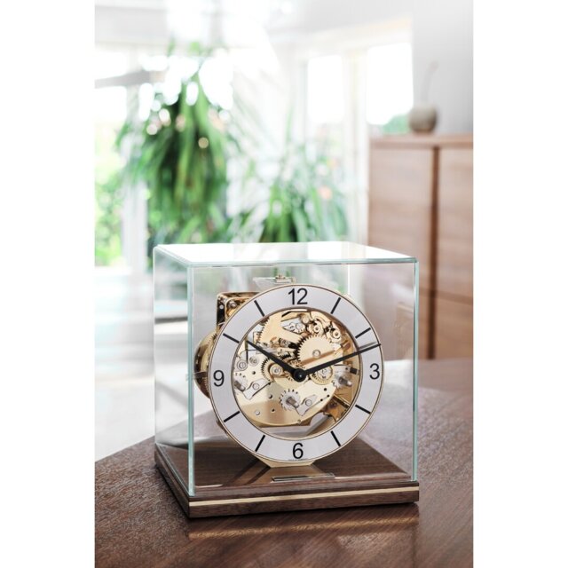 Analog Wood Mechanical Tabletop Clock by Wayfair | ufurnish.com