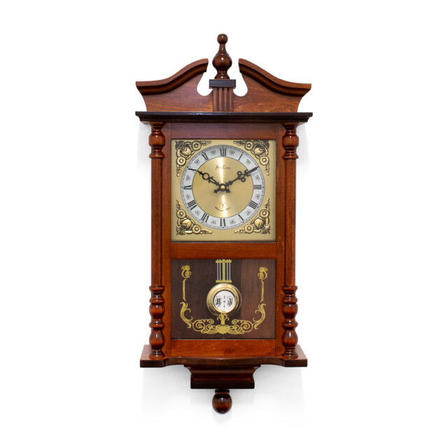 Acctim Westbury RC Pendulum Wall Clock Hourly Westminster Chime Radio ...