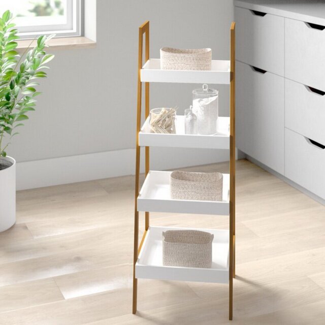 Dwinnell 34cm W x 98cm H x 34.5cm D Free-Standing Bathroom Shelves by ...