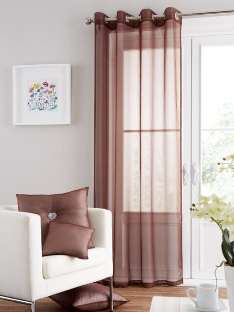 Signature Collection Eyelet Semi-Sheer Single Curtain by Wayfair ...