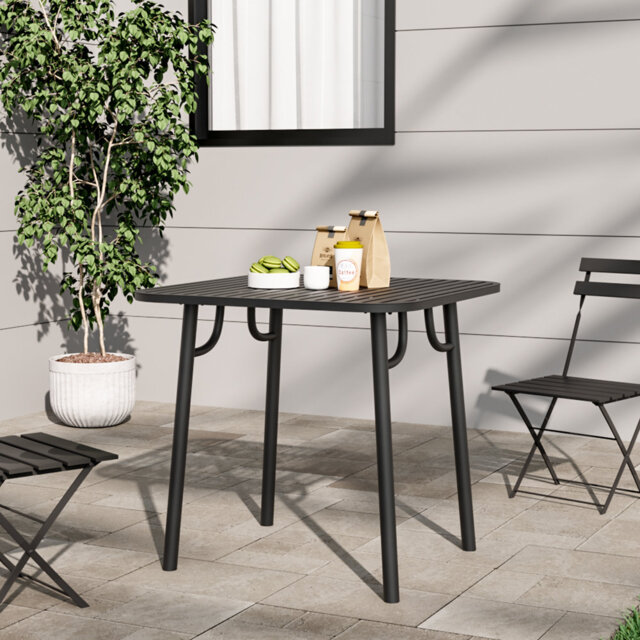 Carmedie Outdoor Garden Metal Table by Wayfair | ufurnish.com