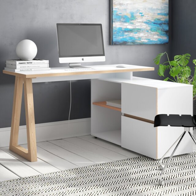 Belfield C 140 L Shaped Writing Desk by Wayfair | ufurnish.com