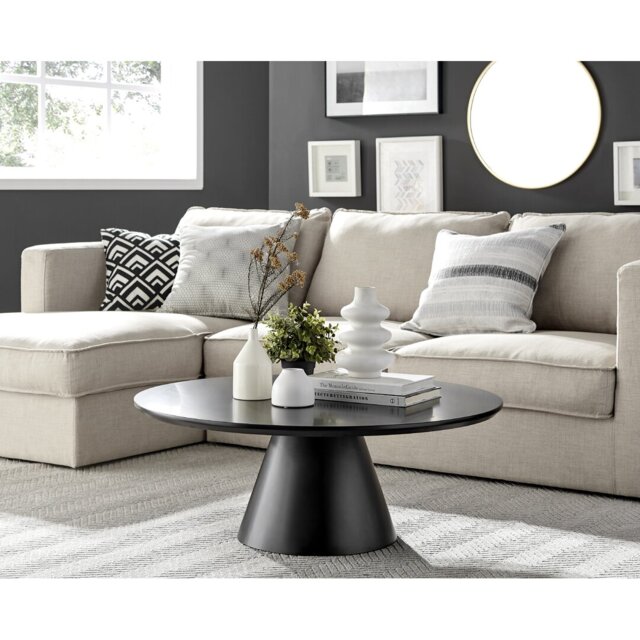 Eubanks Statement Pedestal Coffee Table - Luxury Living Room Centre ...