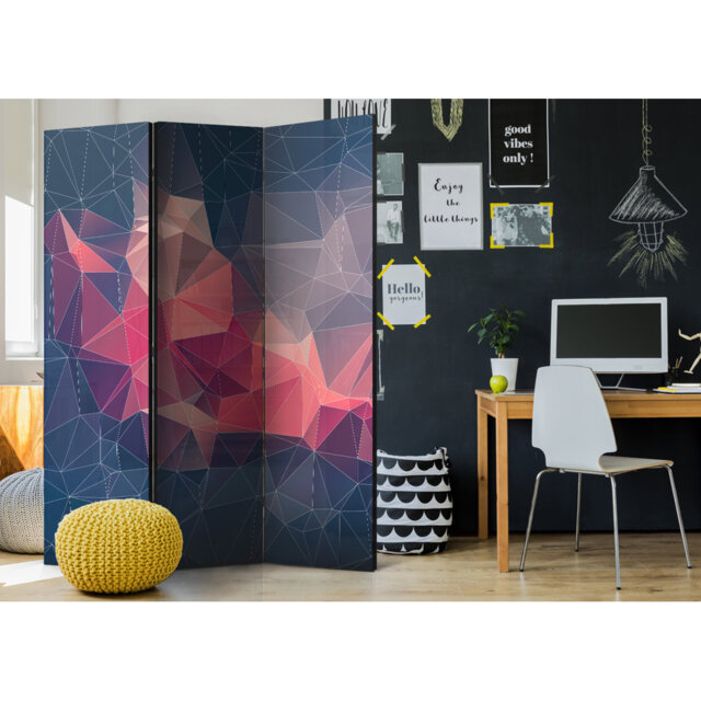 135cm W x 172cm H 3 - Panel One Sided Room Divider Folding Room Divider ...