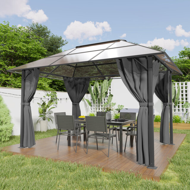 Kaela 3m x 4m Steel Patio Gazebo by Wayfair | ufurnish.com