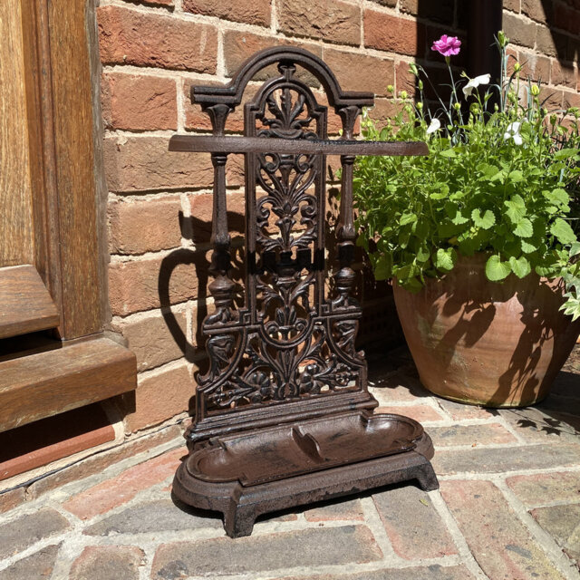 Mukilteo Freestanding Umbrella Stand in Copper by Wayfair | ufurnish.com