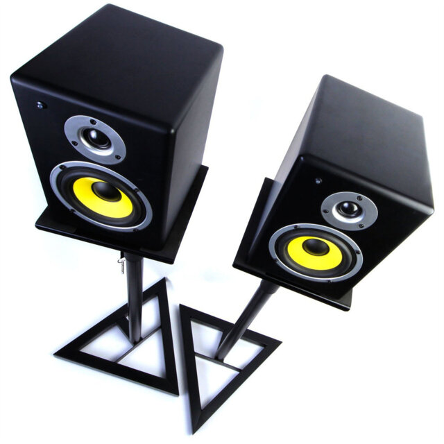 150cm Premium Floor Fixed Height Speaker Stand (Pair) For Studio ...