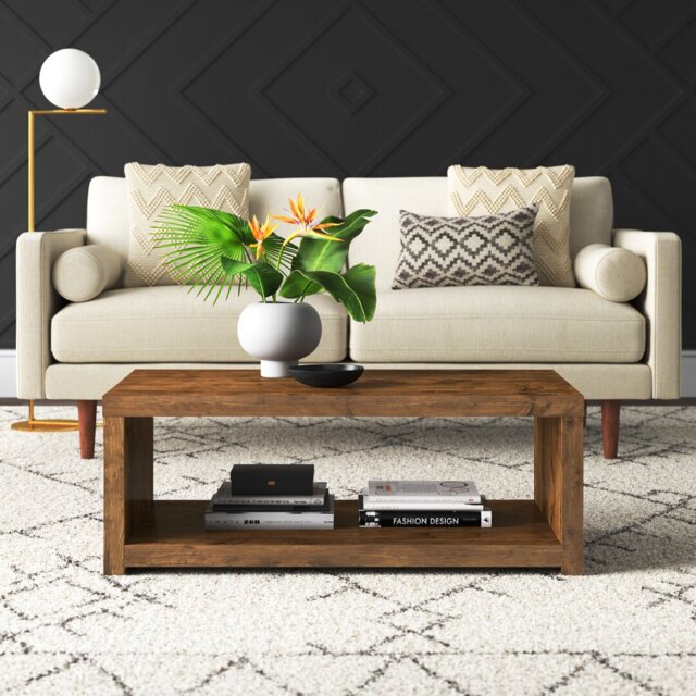 Pisani Trestle Coffee Table with Storage by Wayfair | ufurnish.com