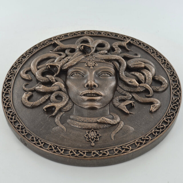 Medusa Round Wall Plaque Bronze Wall Décor by Wayfair | ufurnish.com