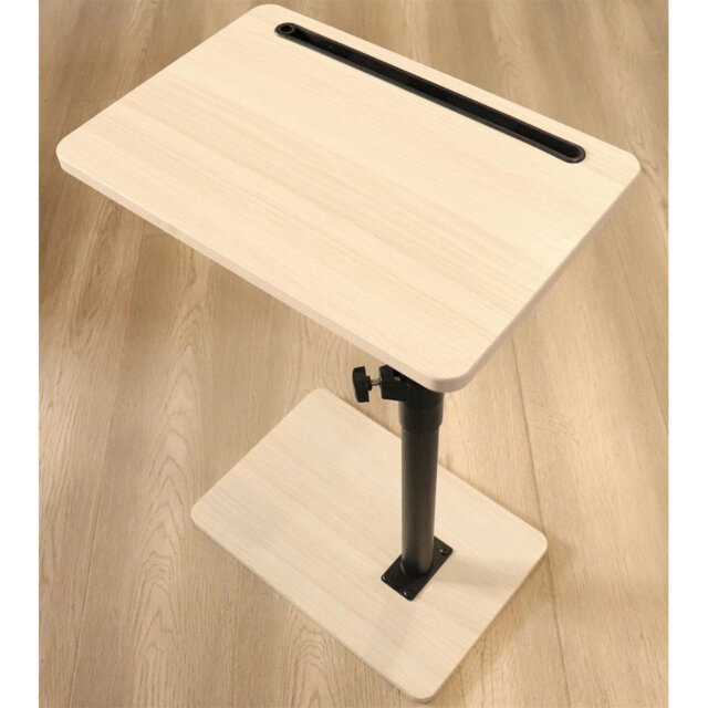 Couch Side Table, 360°Swivel Height Adjustable End Table,Sofa Armrest ...