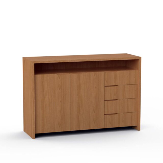 Aureliu 120cm Wide 3 Drawer Beech Solid Wood Sideboard by Wayfair ...
