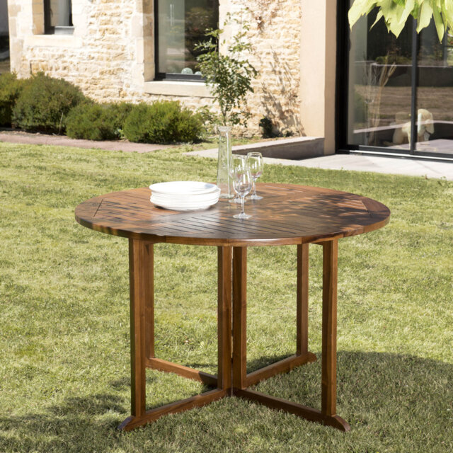 Lapithos Counter Height Teak Solid Wood Dining Set by Wayfair ...