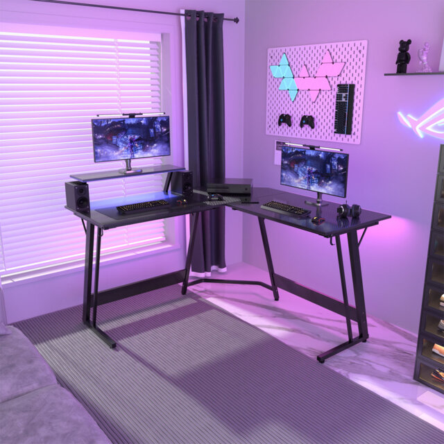 Lotti 130Cm W L-Shaped Computer Desk by Wayfair | ufurnish.com