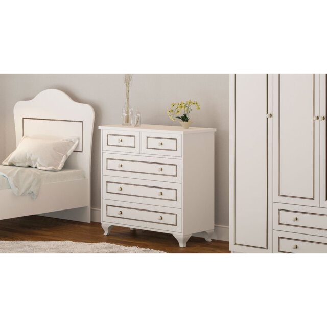 Casselton 5 Drawer 86Cm W Chest of Drawers by Wayfair | ufurnish.com