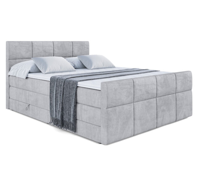 Box spring bed with bed box and topper by Wayfair | ufurnish.com