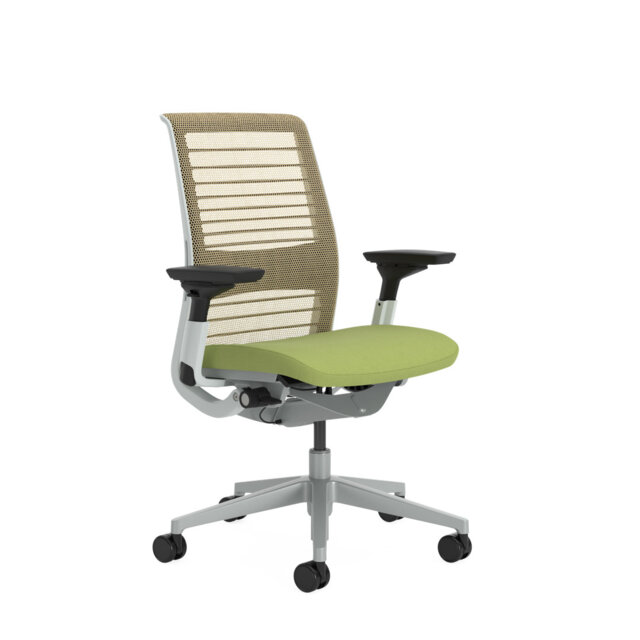 Think Ergonomic Office Chair With LiveBack Lumbar Support, 4D Armrests ...
