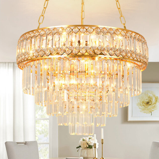 Jathan 11 - Light Crystal Chandelier by Wayfair | ufurnish.com
